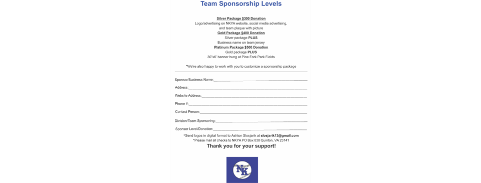 New Kent Youth Association Baseball > Home